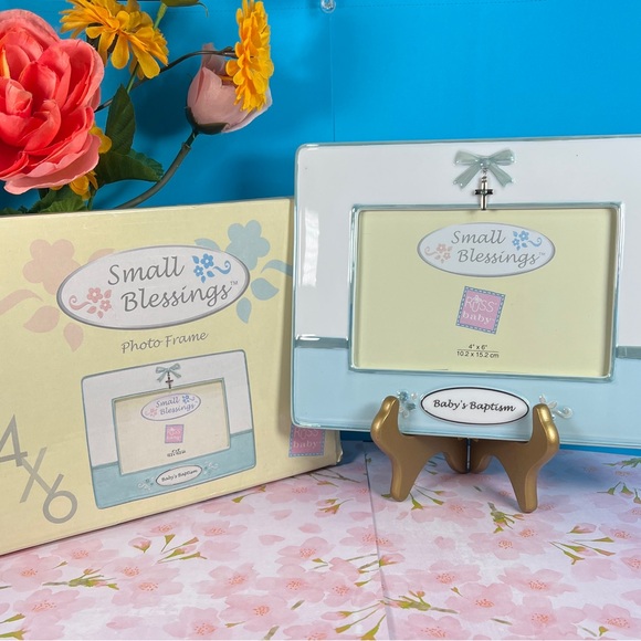 Russ | Art | Russ Babys Baptism Blue Baby Small Blessings Ceramic Photo ...